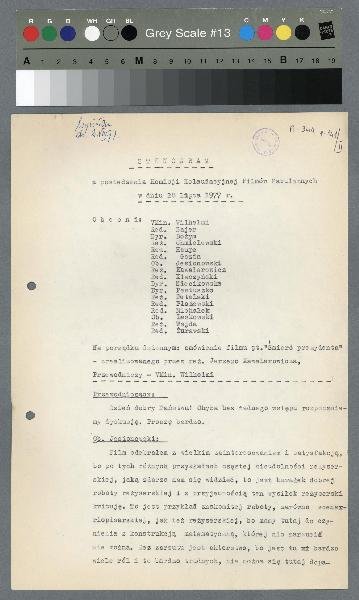 Stenogram kolaudacji filmu "Śmierć prezydenta"